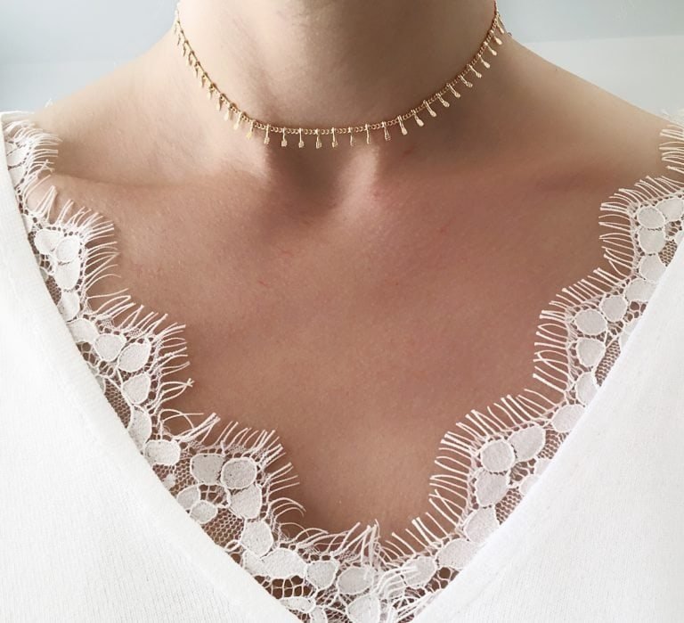 collier ras de cou or – Aimy Bijoux fantaisie