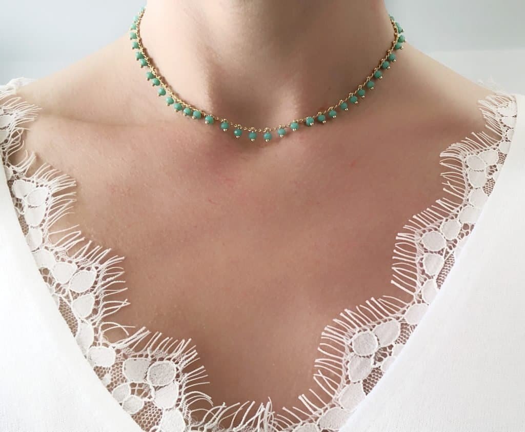 collier ras de cou swarovski – Aimy Bijoux fantaisie